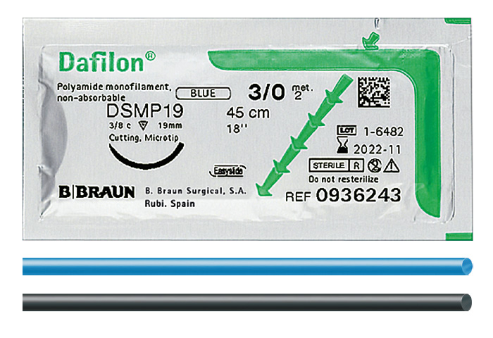 Szew niewchłanialny Dafilon® - B. Braun